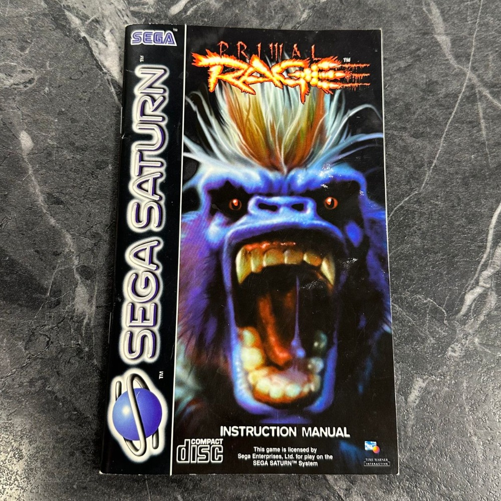 Pre-owned Primal Rage 1994 SEGA Saturn Complete Game - PAL Untested ...